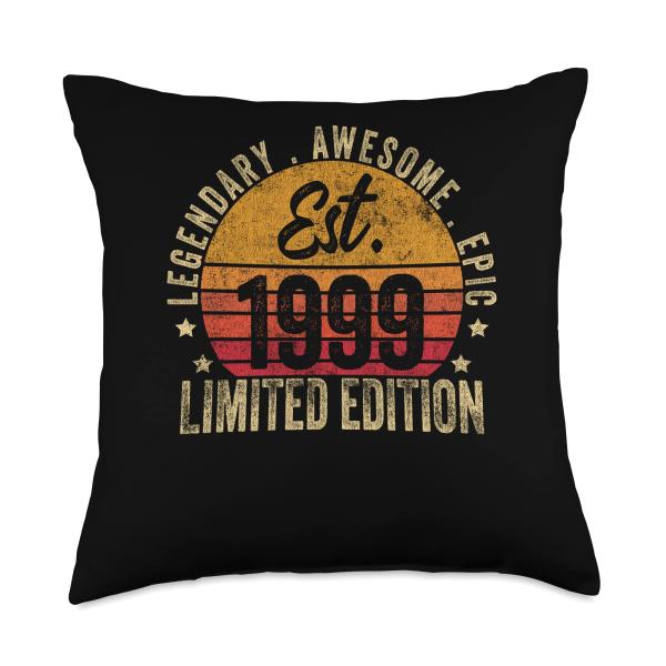 ・Born in 1999 - Established 1999 24 Years Limited Edition. Retro Color Gift features a retro 60's 70's color scheme, dis...