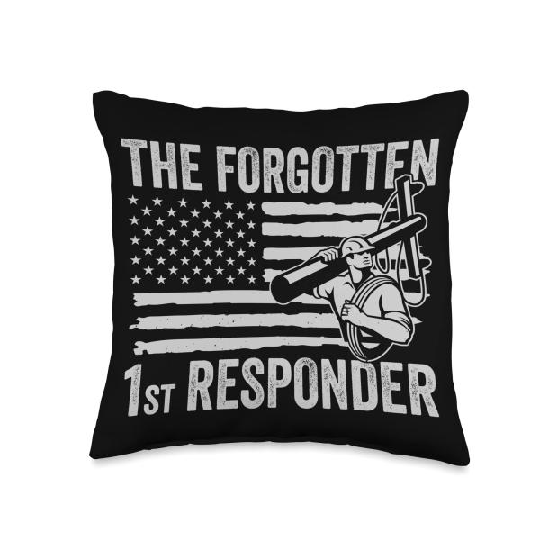 ・Power lineman gift that reads: The forgotten first responder.・Electrical lineman gift for electric linemen who are clim...
