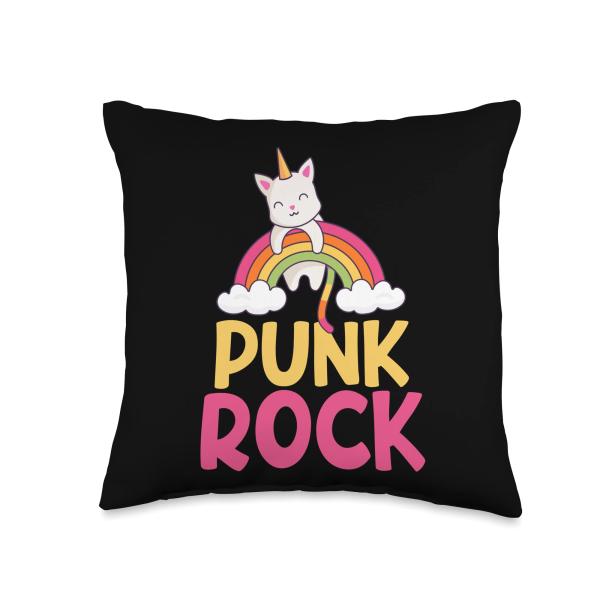 ・Wear this ridiculously happy cat ＆ rainbow design yourself or give it as a funny gift to a fellow fan of Punk Rock musi...