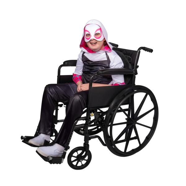 ・SPIDER-GWEN: Save the Spider-Verse in the MARVEL Spider-Gwen Official Youth Adaptive Costume・PRINTED JUMPSUIT: Printed ...