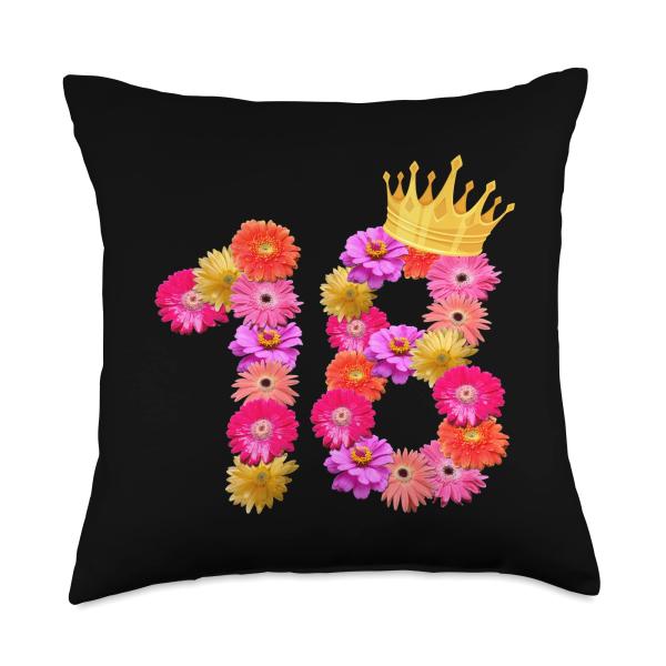 ・Perfect and cute floral It's my 18th Birthday design. Gift for birthday party for women and girls, aunt, mother, sister...