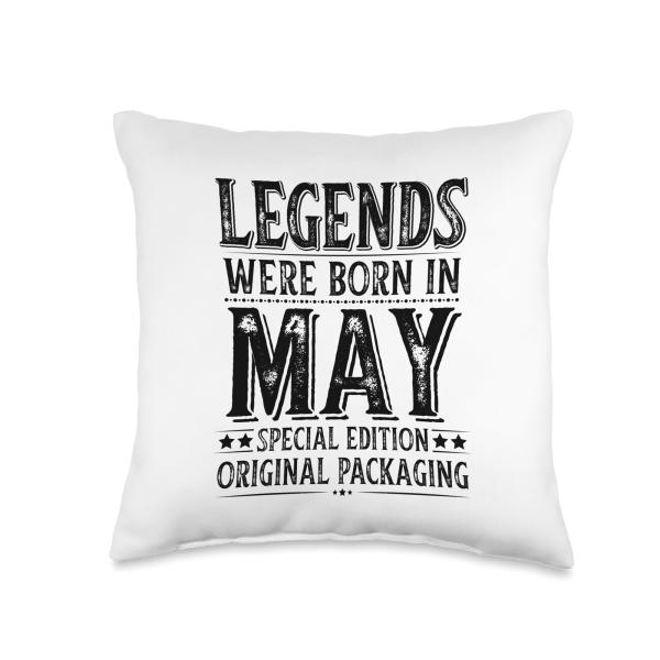 ・Looking for the perfect birthday present? Look no further than our vintage-inspired "Legends were Born in May" design! ...