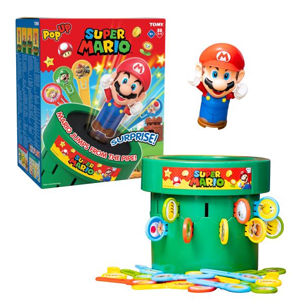 ・Exciting Mario Pop Up Fun: This classic kids' action game features the beloved character in a fantastic board game sett...