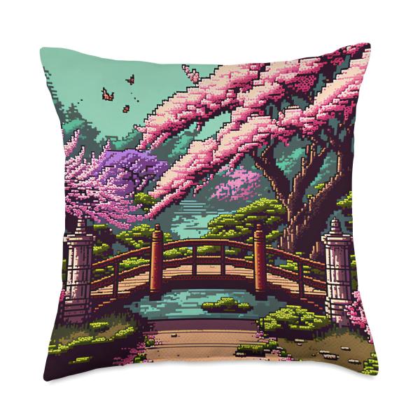 ・Great for those Japanese garden lovers and what something nice to wear.・japanese, cherry, blossom, woodblock, art, prin...