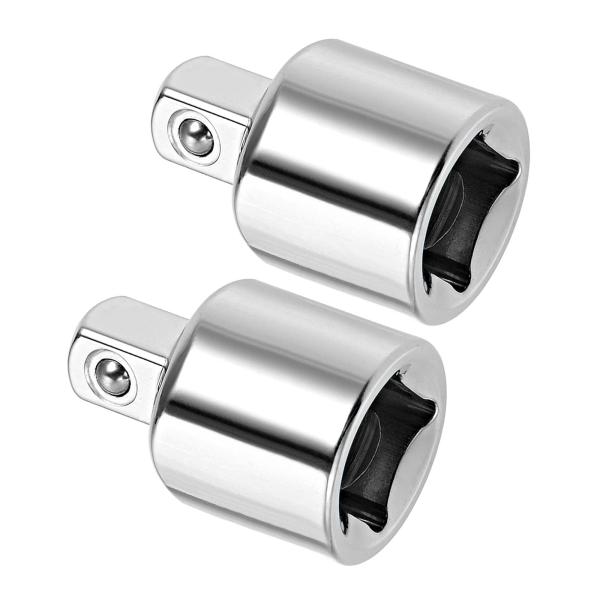 ・1- Package Contents - 2pcs 3/8" female to 1/4" male socket reducer.・2- Material - Made of heat-treated chrome vanadium ...