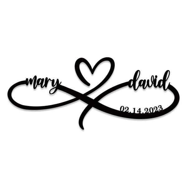 ・Perfect Decor for Your Bedroom: Absolutely adorable and great quality! This infinity heart metal sign is handcrafted by...