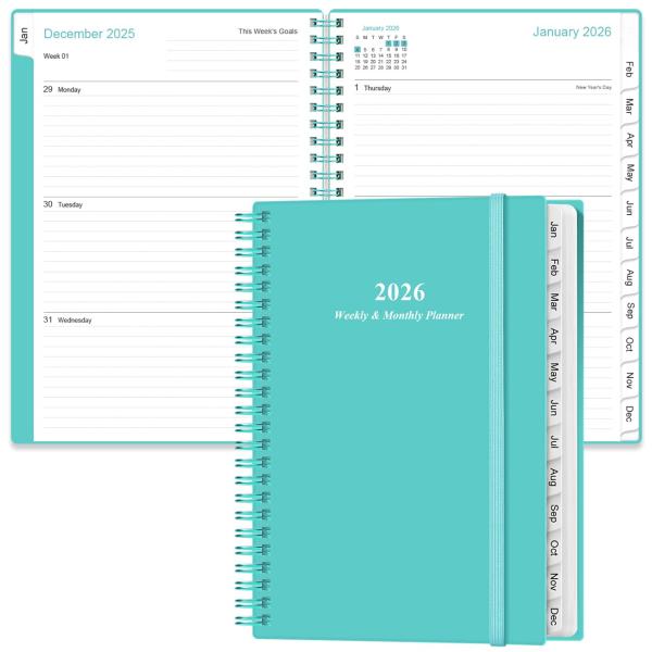 ・2026 Planner - Planner from January 2026 - December 2026, this planner 2026 covers 12 months of weekly and monthly page...