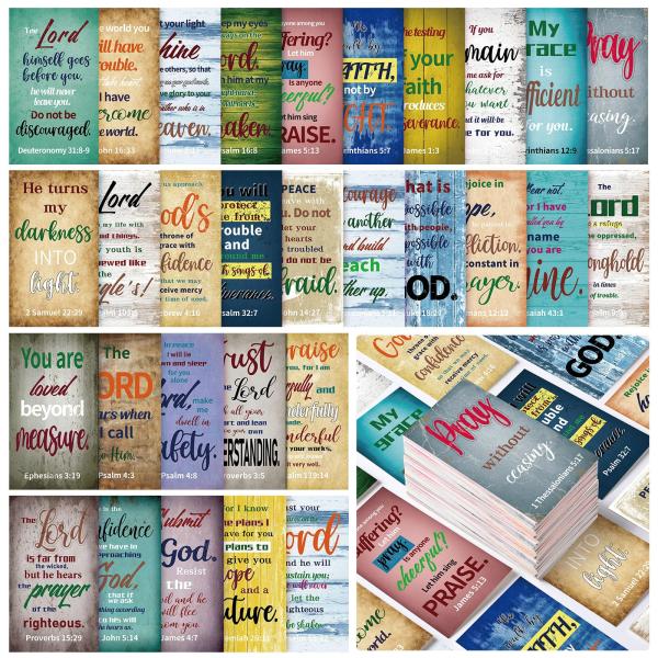 ・Abundant Quantity and Diverse Designs: package contains 240 pieces of inspirational cards of 60 diverse designs, 4 piec...