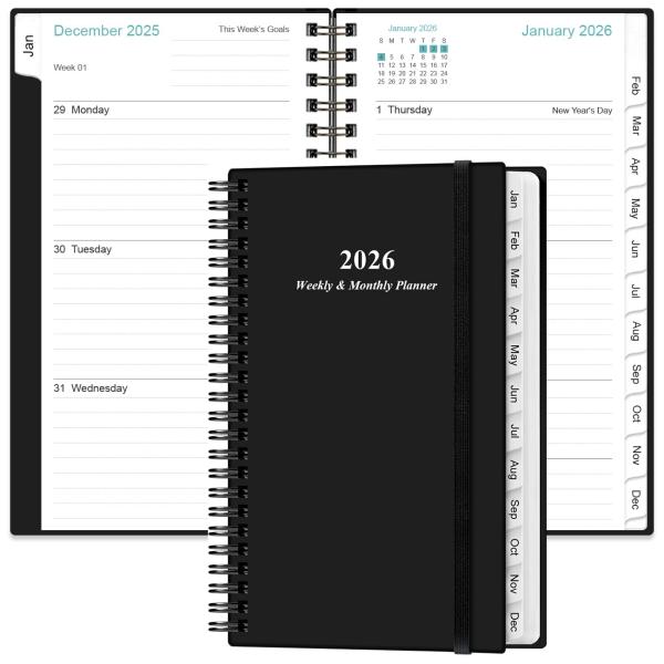 ・2026 Planner - Pocket planner from January 2026 - December 2026, this planner 2026 covers 12 months of weekly and month...