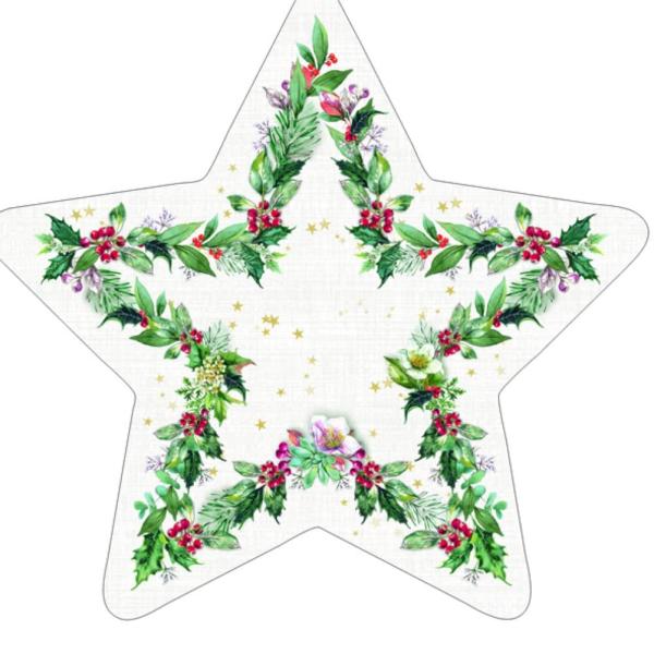 ・3-PLY SHAPED PAPER NAPKINS Package of 12 premium quality paper napkins・FOR LUNCHEONS AND PARTIES Napkins measure 6.5 x ...