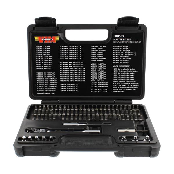 ・マスターセットには、メトリックヘックス、SAEヘックス、フィリップス、フィリップスACR、スロット、トリプルスクエア(XZN)、TORXプラス、TORXタンパー耐性、TORX Plus、タンパー耐性、TORX Plus、タンパー耐性、MO...