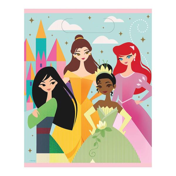 ・ENCHANTING DESIGN: Add a touch of magic to your party with our Multicolor Disney Princess Plastic Loot Bags, featuring ...