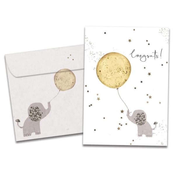 ・Inside Greeting: A sweet welcome to your new bundle of joy | Cover Greeting: Congrats!・Sweet Welcome for Any Little One...