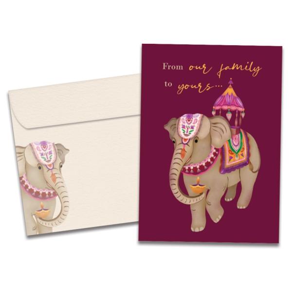 ・内側の挨拶: このディワリの愛、希望、平和を願います。 | カバー挨拶:私たちの家族からあなたの家族へ。 これらのカードは内側も外側も美しくデザインされています。 内側のカバーアートで手書きのメッセージを引き立てましょう。 封筒はマッチす...