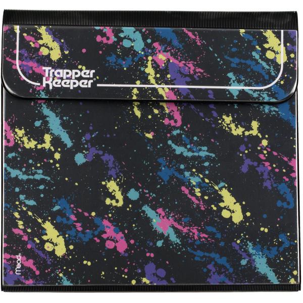 ・This Trapper Keeper is not for squares, with bright, bold colors and a rad design. The hook and loop closure helps trap...