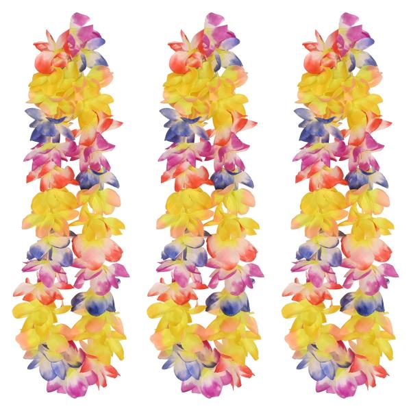 ・INCLUDES: 3 Sunrise Hawaiian Floral Leis・SIZE: Each Hawaiian Lei measures 40 inches and fits comfortably to wear for yo...