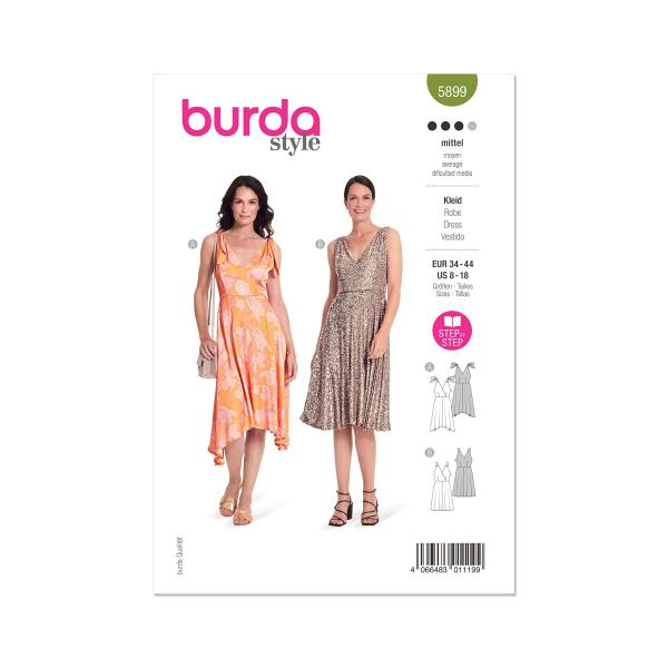 ・Burdaパターンキットには、生地を切り抜くためのパターンピース、縫製プロセスのガイドとなるステップバイステップの書面と図解の説明、生地とトリムの選択方法、サイズ情報が含まれています。・これらの衣類の縫製パターンは、ミスサイズ8-18(3...