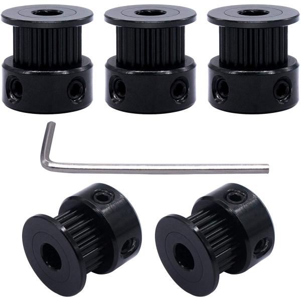 ・Product name:GT2 Belt Pulley;Color:Black・Bore diameter of pulley:8mm;Teeth:GT2 20 teeth;Suits to the timing belt which ...