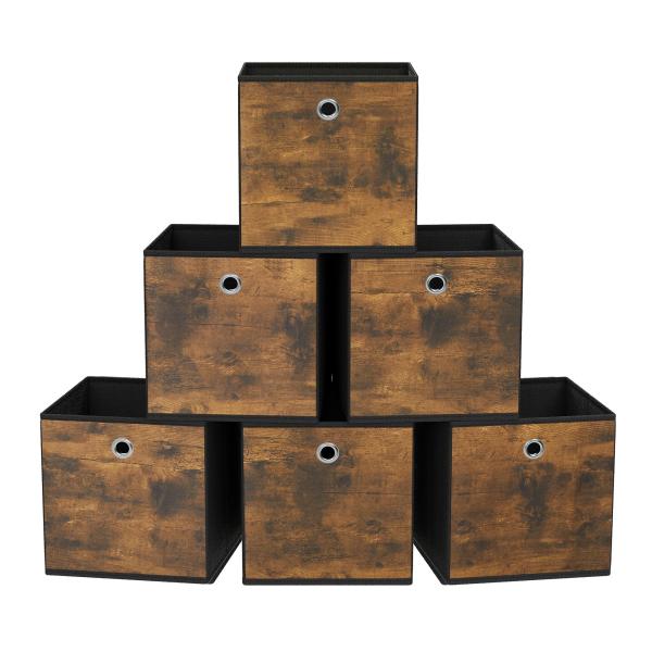・[Durable and Stable] Experience long-lasting organization with this set of 6 cube storage boxes. Made with premium qual...