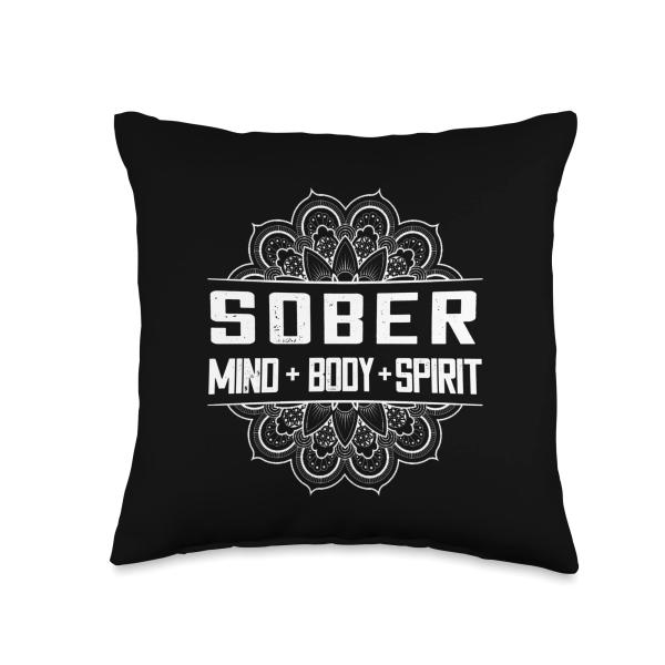 ・This nice Novelty Graphic says "Sober Mind Body Spirit" and shows an aa sign for sobriety sober. Nice for oldtimers and...