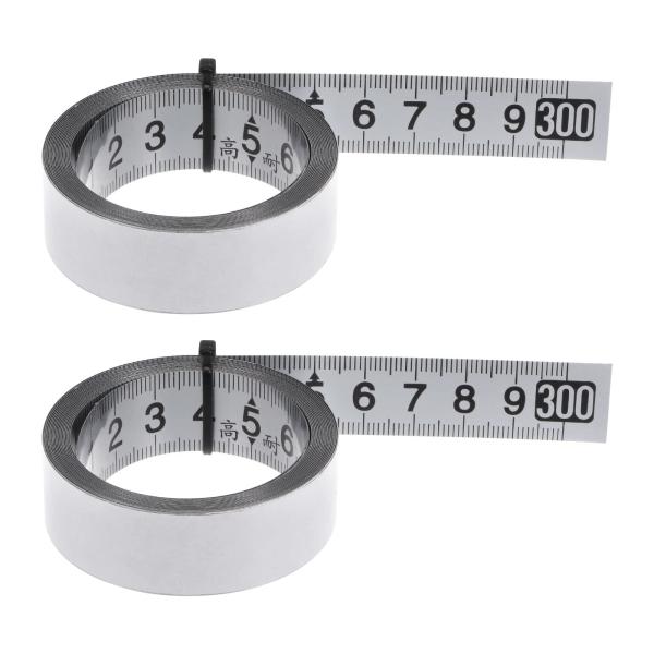 ・Size - Measurement Range: 300cm; Precision: 1mm; System: Metric; Read: Left to Right. Width: 19mm; Thickness: 0.35mm.・M...