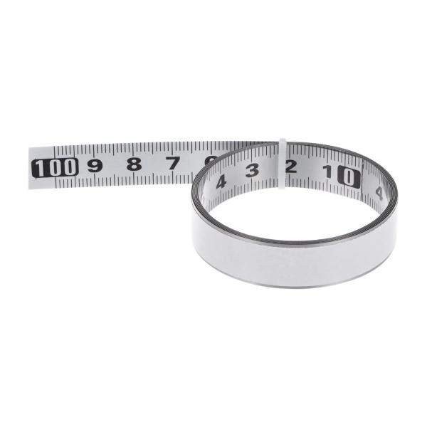 ・Size - Measurement Range: 100cm; Precision: 1mm; System: Metric; Read: Right to Left. Width: 12.5mm; Thickness: 0.35mm....