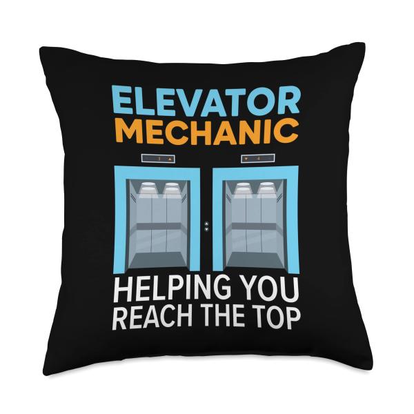 ・Elevator Mechanic Helping You Reach The Top・This design with a funny elevator phrase is made for anyone who is working ...