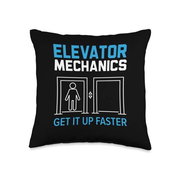 ・Elevator Mechanics Get It Up Faster・This design with a funny elevator phrase is made for anyone who is working in the e...