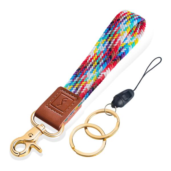・Upgraded Stretchy Design: Fishent wrist lanyard is roughly 0.87 inches width and 6.5 inches length from the bottom of t...