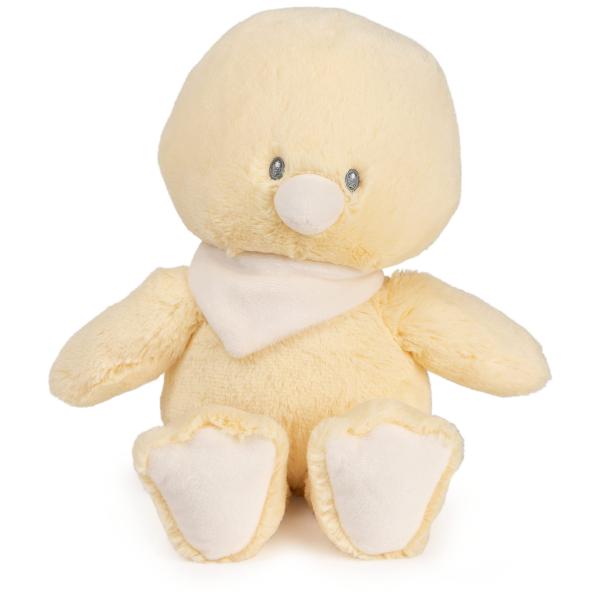 ・100% RECYCLED DUCKLING PLUSH: This beautiful, sustainably made 13" duckling has soft yellow plush and a modern design w...