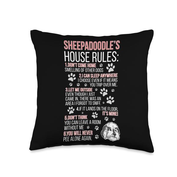 ・Sheepadoodleが大好きなオーナーへのユニークなプレゼント。Sheepadoodleのお母さん・お父さん・愛犬家へのギフトに最適。・素材：スパンポリエステル100%・両面プリント仕上げ・中材ポリエステル100%充填・縫い閉じ仕様・...