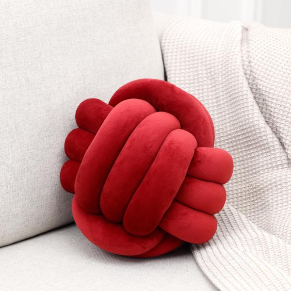 ・【MATERIAL】The Throw Pillows form a ball with novelty knots.The outside material is made of high quality flannel, and th...