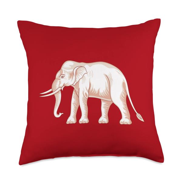 ・Thai white elephant good luck symbol for lucky people who love Thailand. Historic Thai flag design makes for a great va...