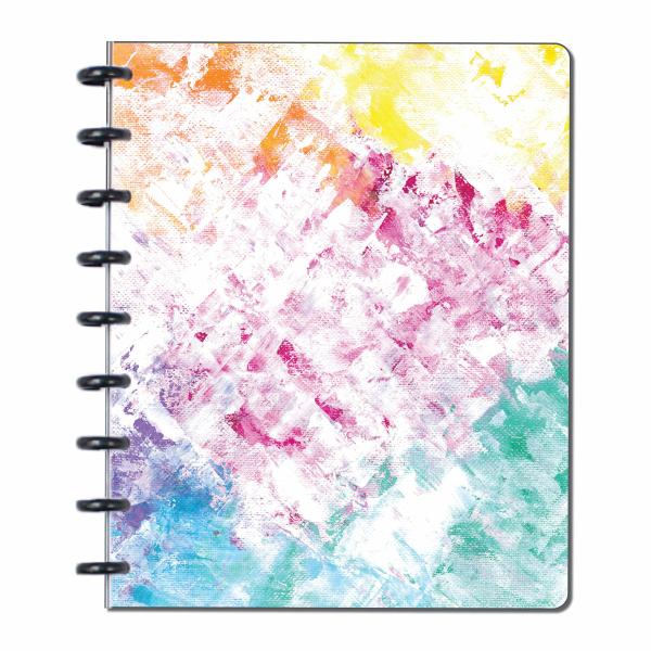 ディスクバインドノート専用のマットポリカバー（クラシックHappy Plannerサイズ対応）。指紋がつきにくく耐久性が高いマット素材を使用。Levenger Circa・Staples Arc・TUL・Happy Plannerなど各種デ...