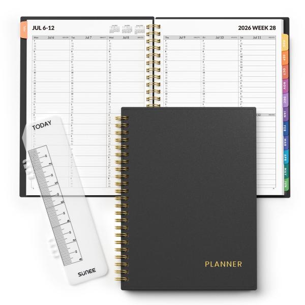 ・2026-2027 Professional Planner: Cover from July 2026 to June 2027, Features 12 months of weekly and monthly pages, 2 ad...