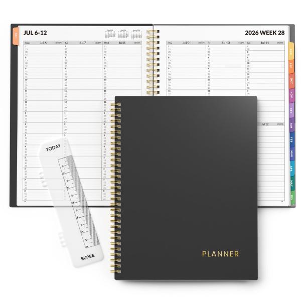 ・2026-2027 Professional Planner: Cover from July 2026 to June 2027, Features 12 months of weekly and monthly pages, 2 ad...
