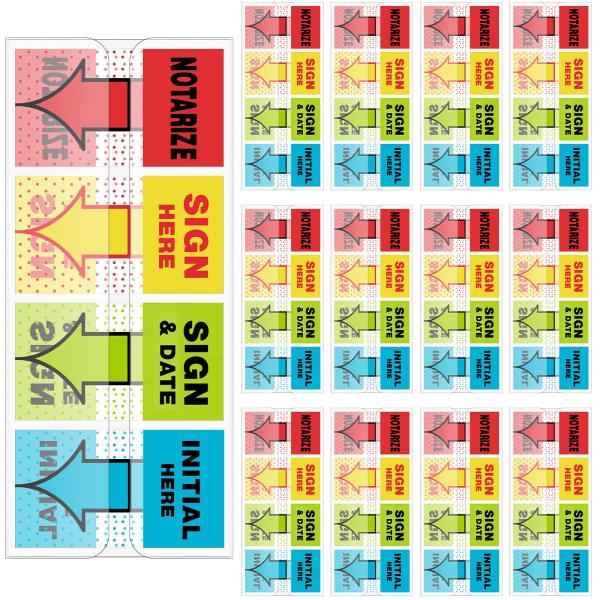 ・What You Will Receive: you will receive 16 boxes of sticky flags in 4 kinds, including sign here flags, notarize flags,...