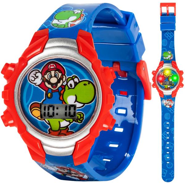 ・Fun and Interactive Design: Featuring beloved characters Mario and Yoshi, this digital watch brings a touch of video ga...