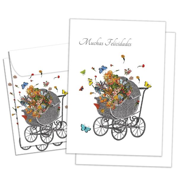 ・Inside Greeting: 〓Felicidades por el nuevo integrante de la familia! | Cover Greeting: Muchas felicidades・ADORABLE DESI...