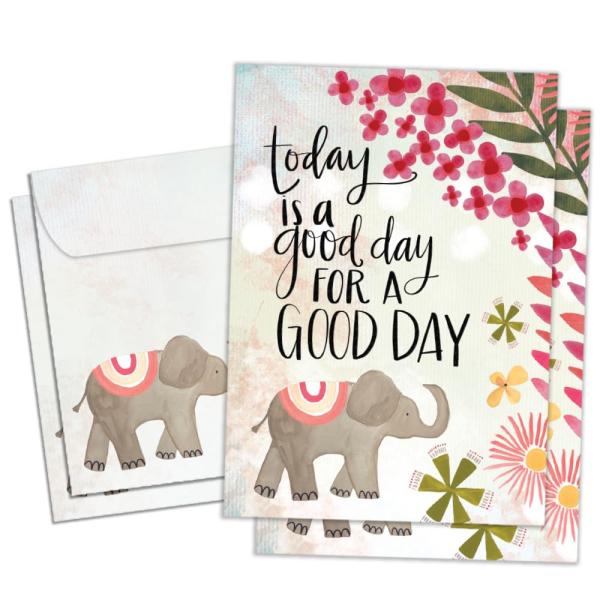 ・Inside Greeting: [blank] | Cover Greeting: Today is a good day for a good day. Celebrate every moment with our All Occa...