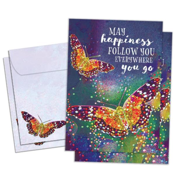 ・Inside Greeting: Happy birthday | Cover Greeting: May happiness follow you everywhere you go・ARTFUL DESIGNS - Make ever...