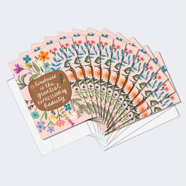 ・Inside Greeting: I so greatly appreciate all of your kindness., Cover Greeting: Kindness is the greatest expression of ...