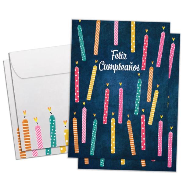 ・内側の挨拶: 〓Que cumpla muchas m〓s!, カバーグリーティング: Feliz cumplea〓os・高品質の予算に優しいカード - Keene製、NH は高品質で極厚のカードストックを使用し、頑丈で耐久性のある感触で...