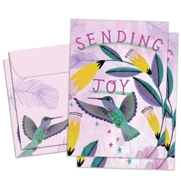 ・Inside Greeting: Just a note to let you know I am thinking of you, Cover Greeting: Sending joy・HIGH QUALITY BUDGET FRIE...