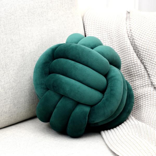 ・【MATERIAL】The Throw Pillows form a ball with novelty knots.The outside material is made of high quality flannel, and th...