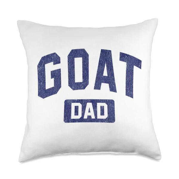 ・G.O.A.T. dad design featuring a vintage distressed style Goat Dad graphic for greatest dad of all time for Father's Day...