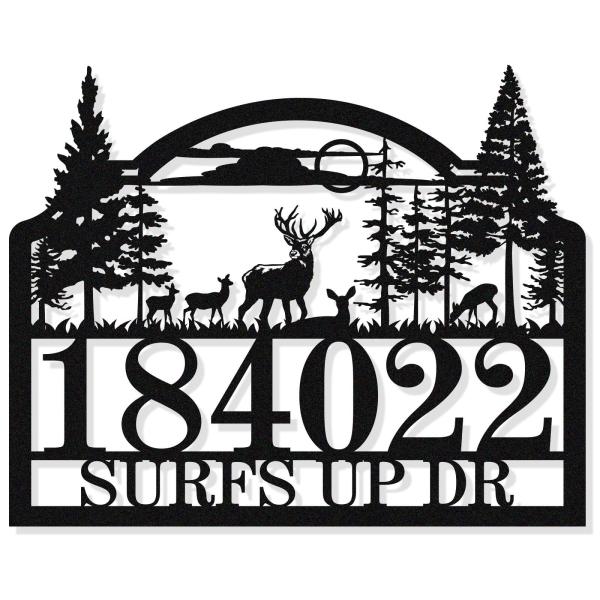 ・Premium Material Choices： Our address sign is available in two durable options: 14 gauge powder-coated steel for standa...