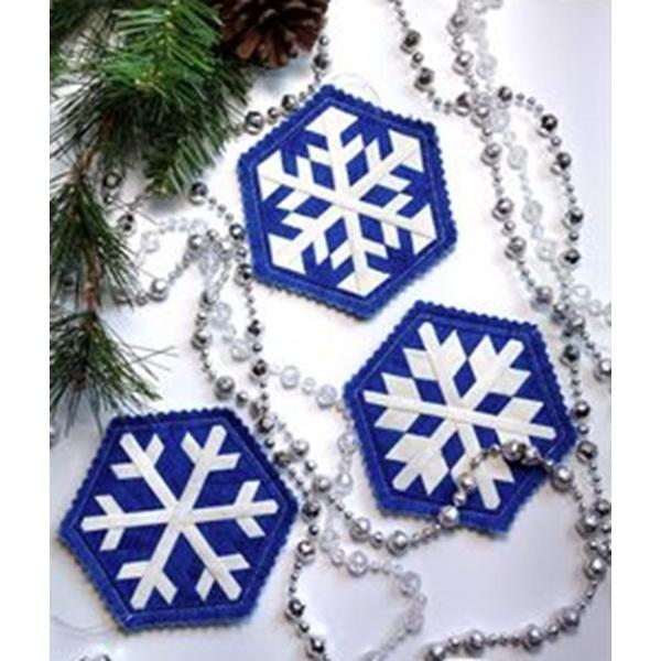 ・Each Ornament measures 4 ? inches from point to point across the middle. The pattern includes a coloring page to help c...