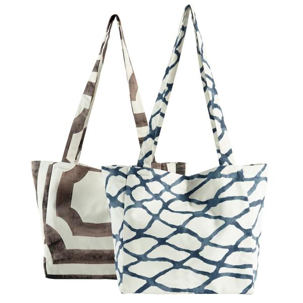 ・QUANTITY: These printed resusable bags are sold as pair.・DURABILITY: The bag is constructed of 100% cotton, has lock st...