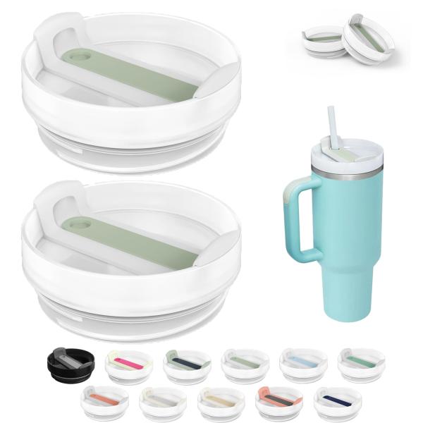 ・【PERFECT FIT】 The lids compatible for 40 oz Stanley Quencher, and any other 40 oz vacuum insulated stainless steel tumb...